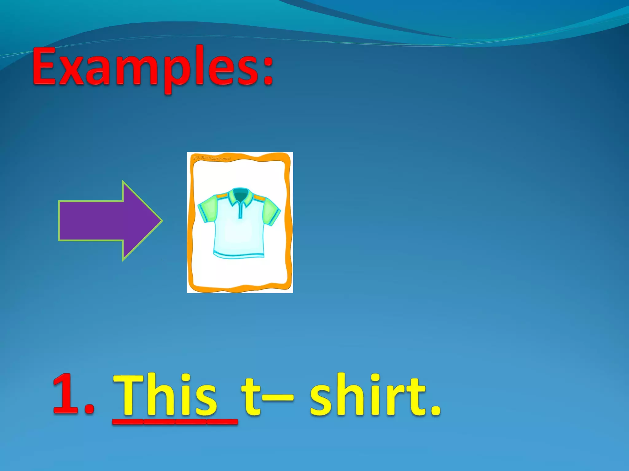 Demonstrative adjectives 5 to 1 | PPT