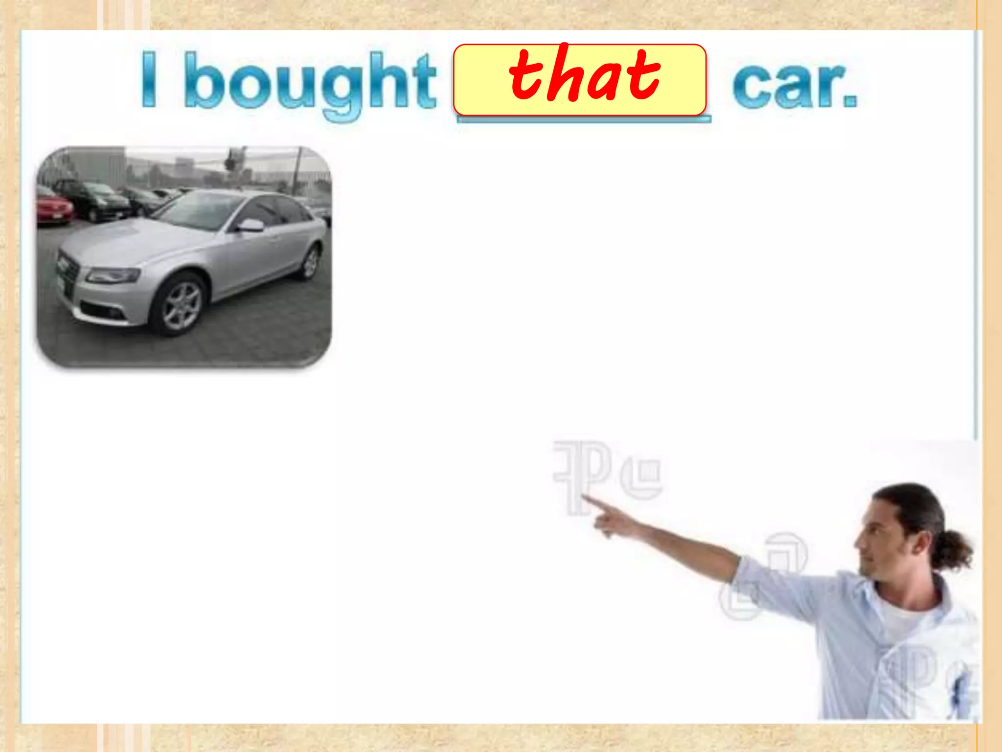 Demonstrative adjectives slides | PPTX