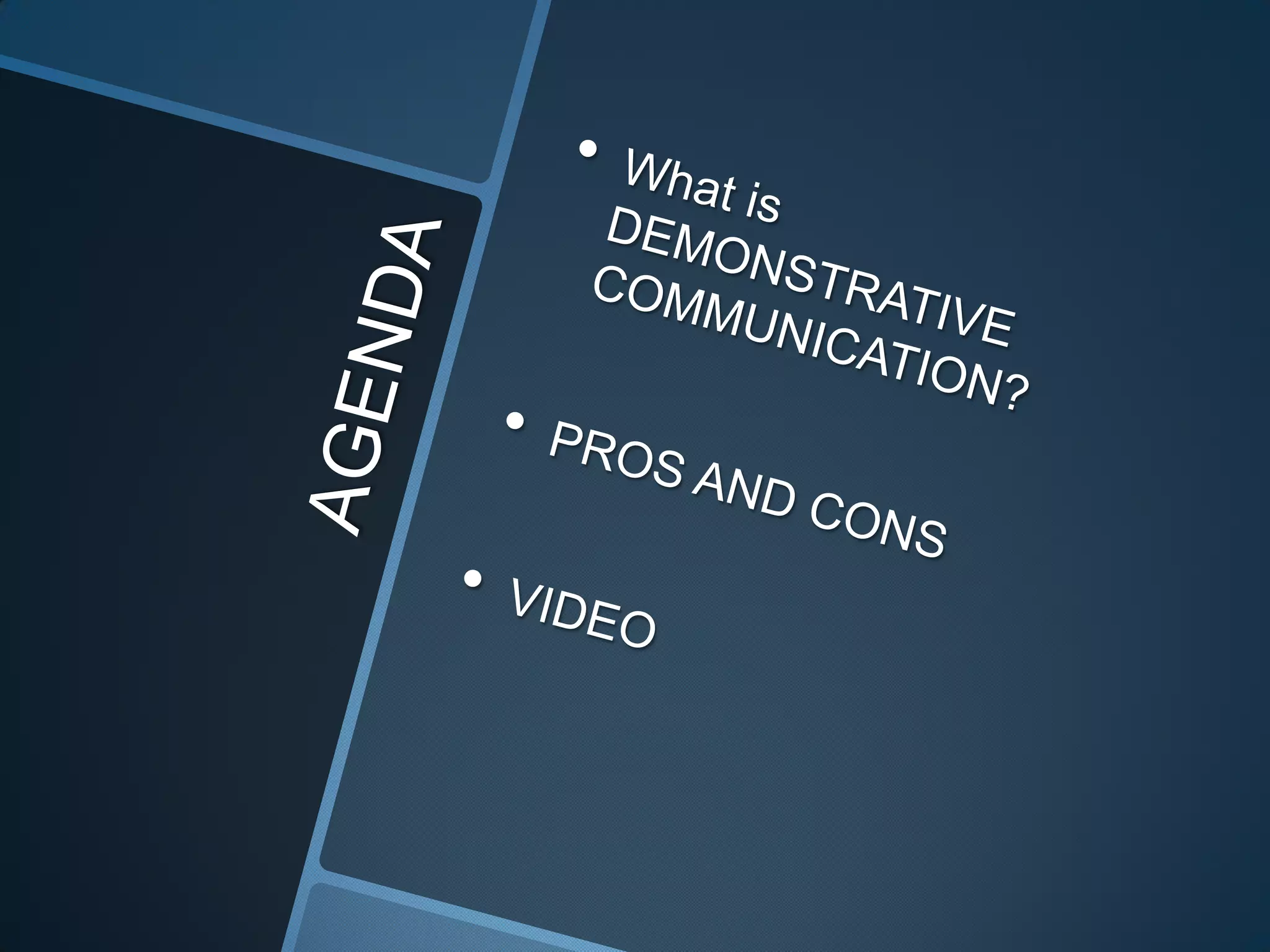 Demonstrative communication presentation1 | PPT