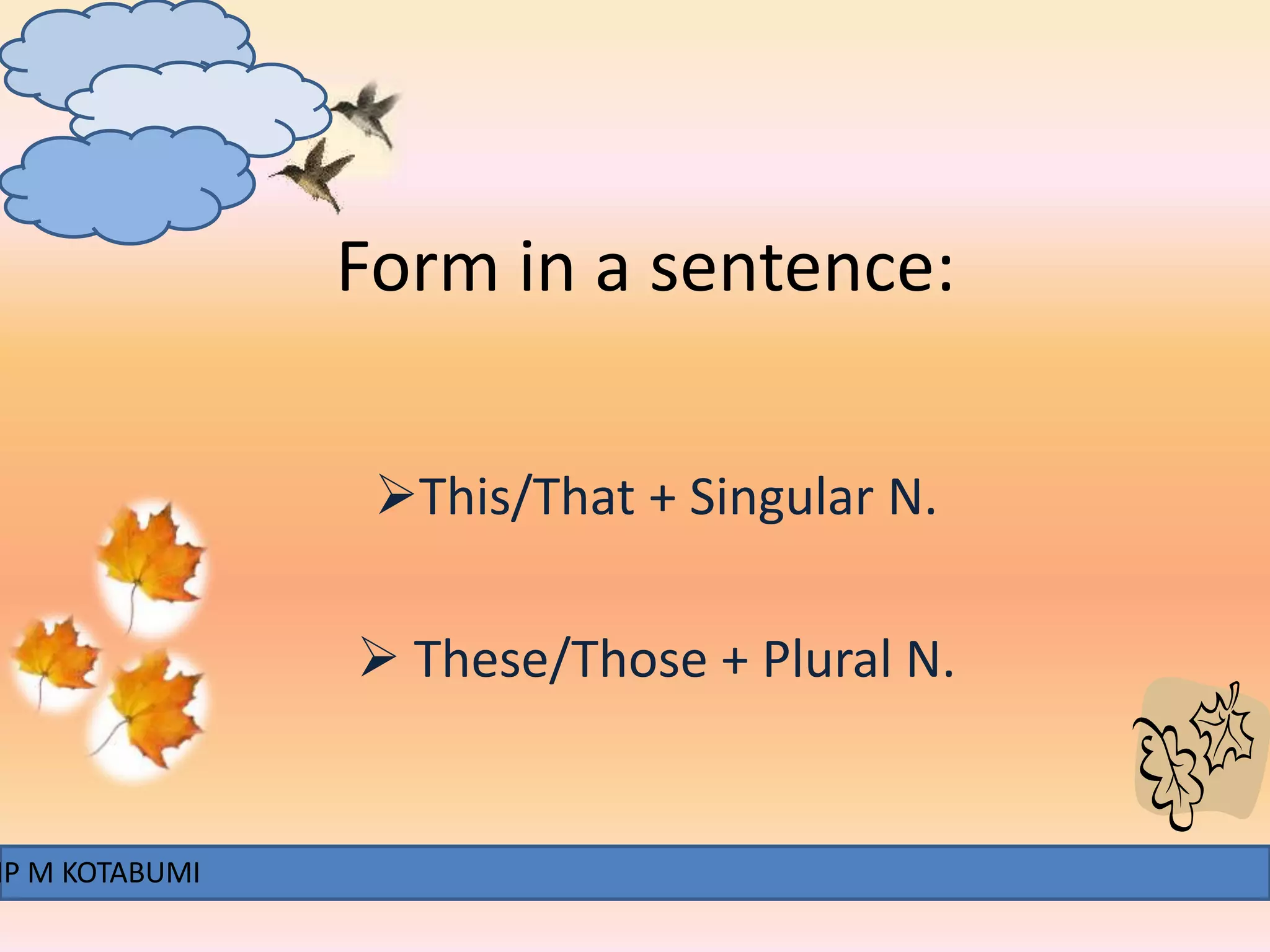 Power Point Demonstrative marlina | PPT