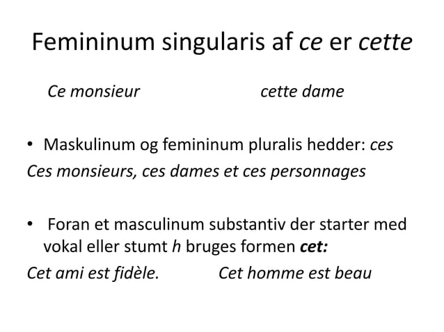 Demonstrative pronomener | PPT
