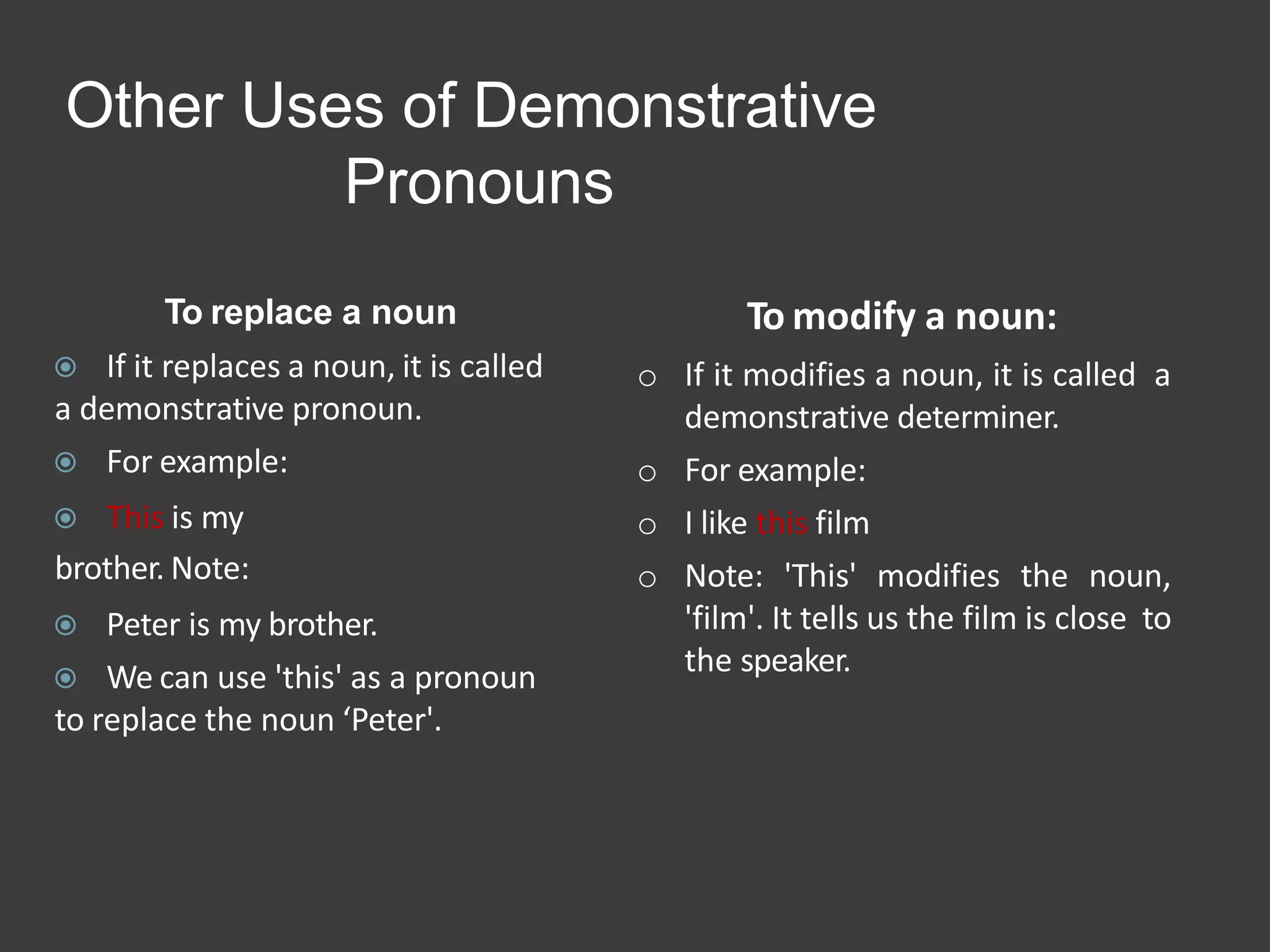 Demonstrative pronoun & relative pronoun | PPTX