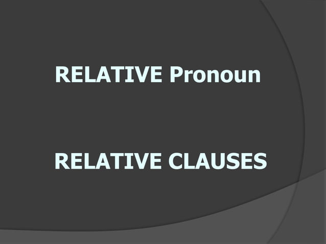 Demonstrative pronoun & relative pronoun | PPTX
