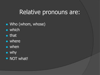 Demonstrative pronoun & relative pronoun | PPTX