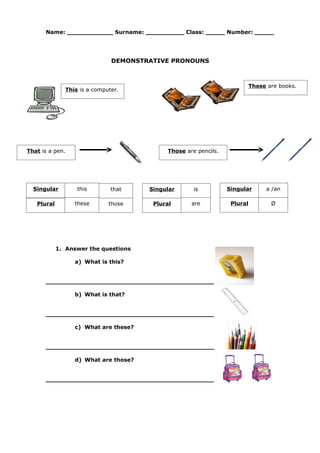 Demonstrative pronouns | PDF
