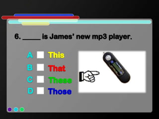 interactive activity_Demonstrative pronouns | PPT