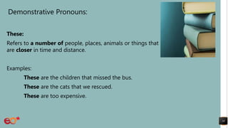 DemonstrativePronounsCLB3-4EnglishOnline | PPTX