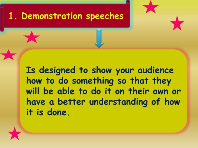 Demonstrative speech 2 | PPT