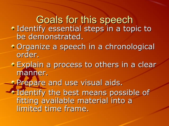 Demonstrative speech criteria | PPT | Education