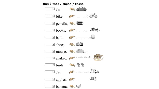 Demonstratives practice | PPTX
