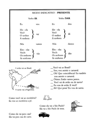 Demonstrativos estar dar ir | PDF