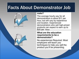 In-Store Demonstrator | PPTX