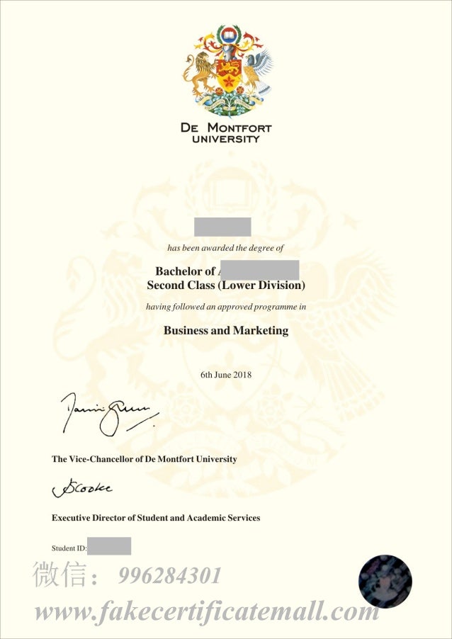 De montfort university degree DMU diploma