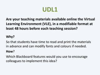 TLC2016 - Life, Universal Design & Blackboard | PPT