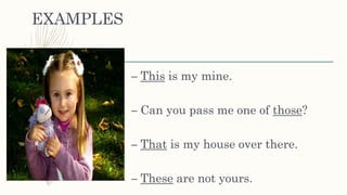 Demontrative pronouns and demonstrative adjectives | PDF