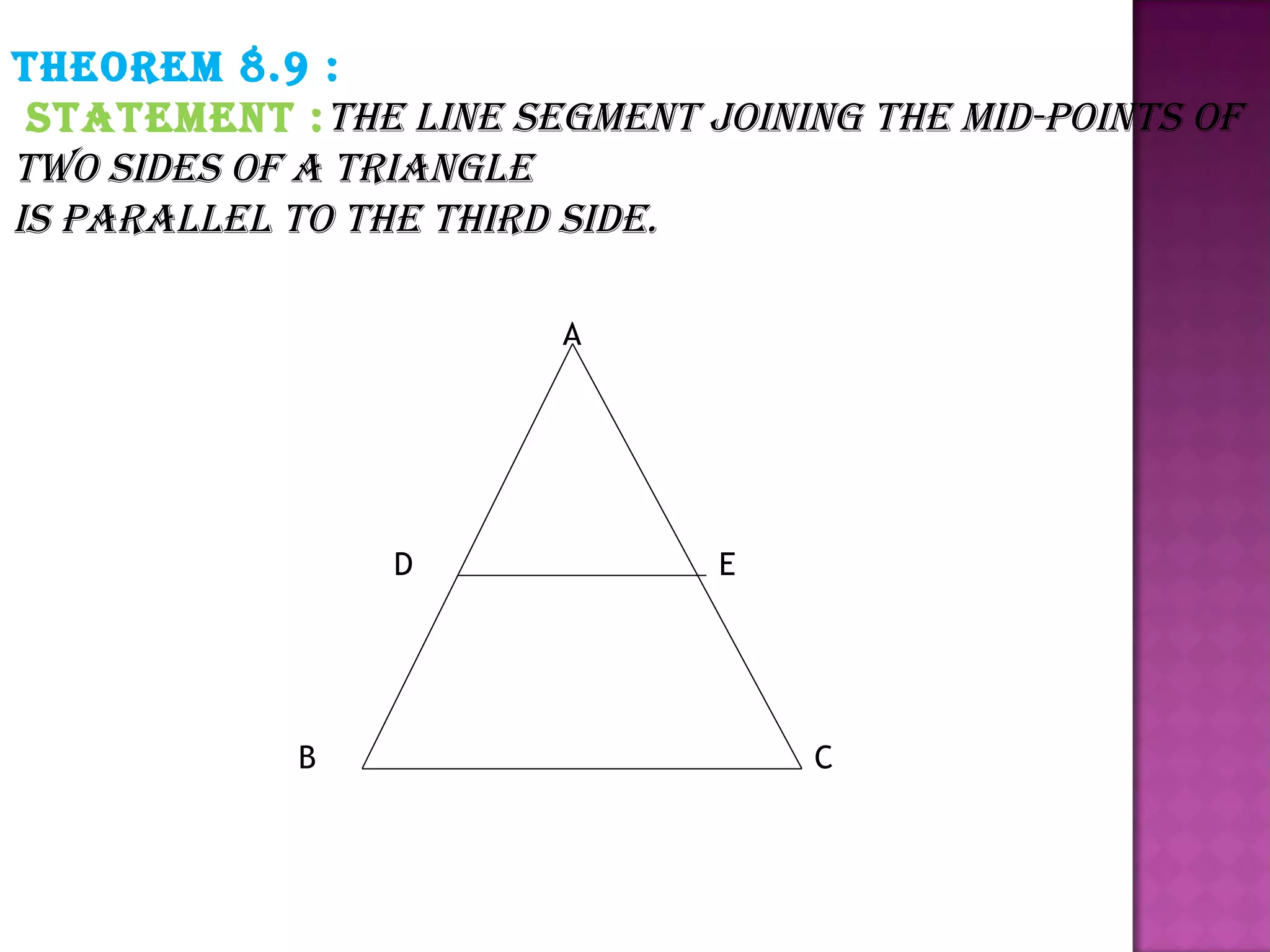 Midpt Theorem & Converse Of Mid pt heorem | PPT | Physics | Science