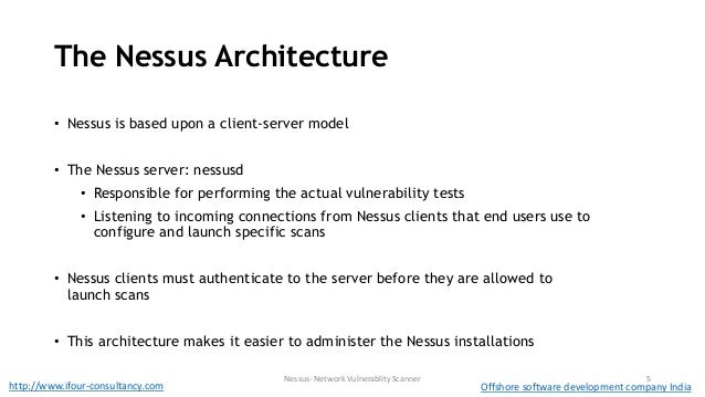Demo of security tool nessus - Network vulnerablity scanner