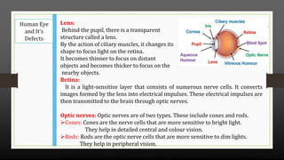 Demo on Human Eye and their parts and detail | PPT