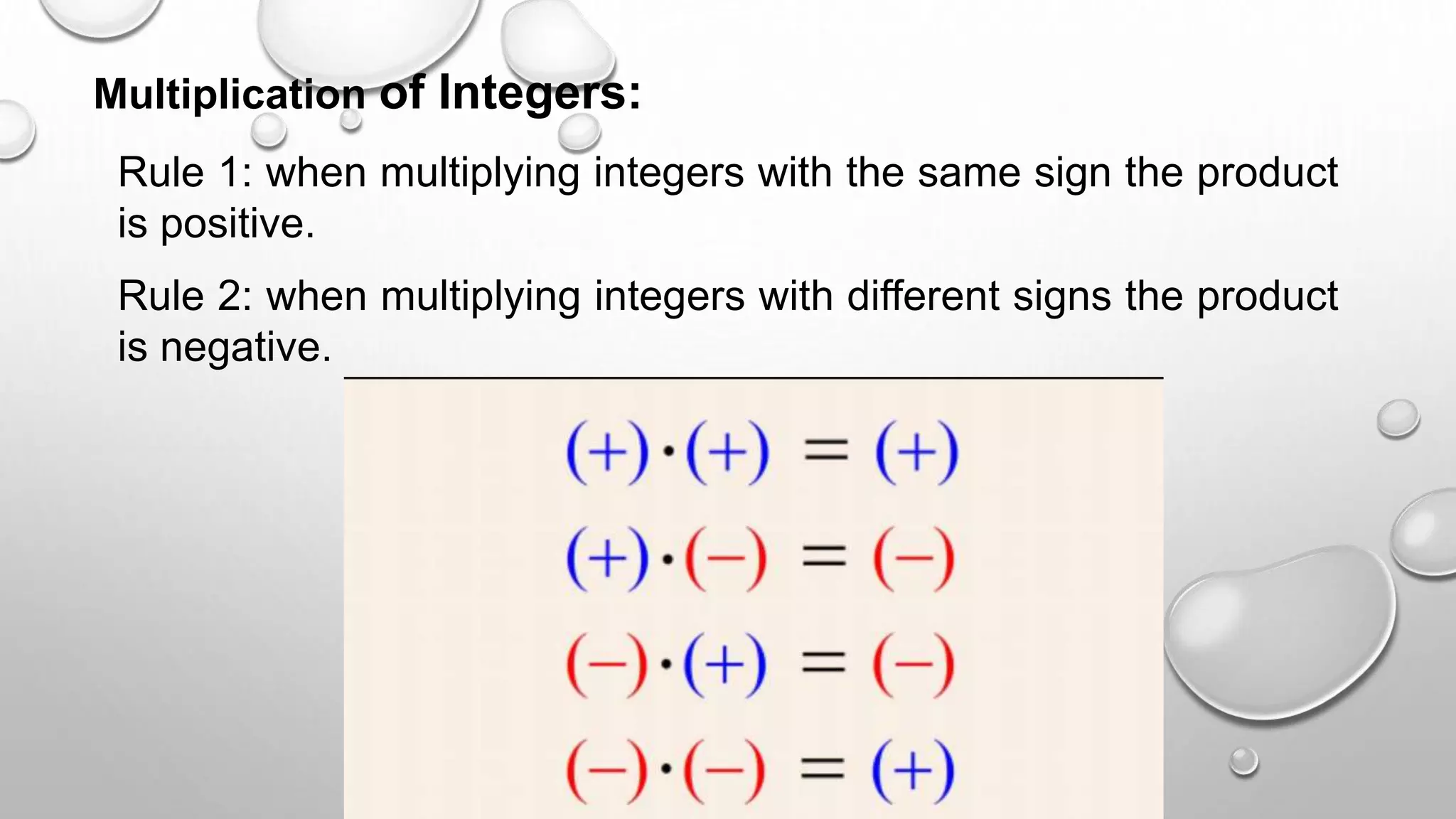 Integers and Operation of Integers | PPTX