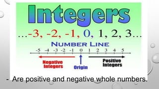 Integers and Operation of Integers | PPTX