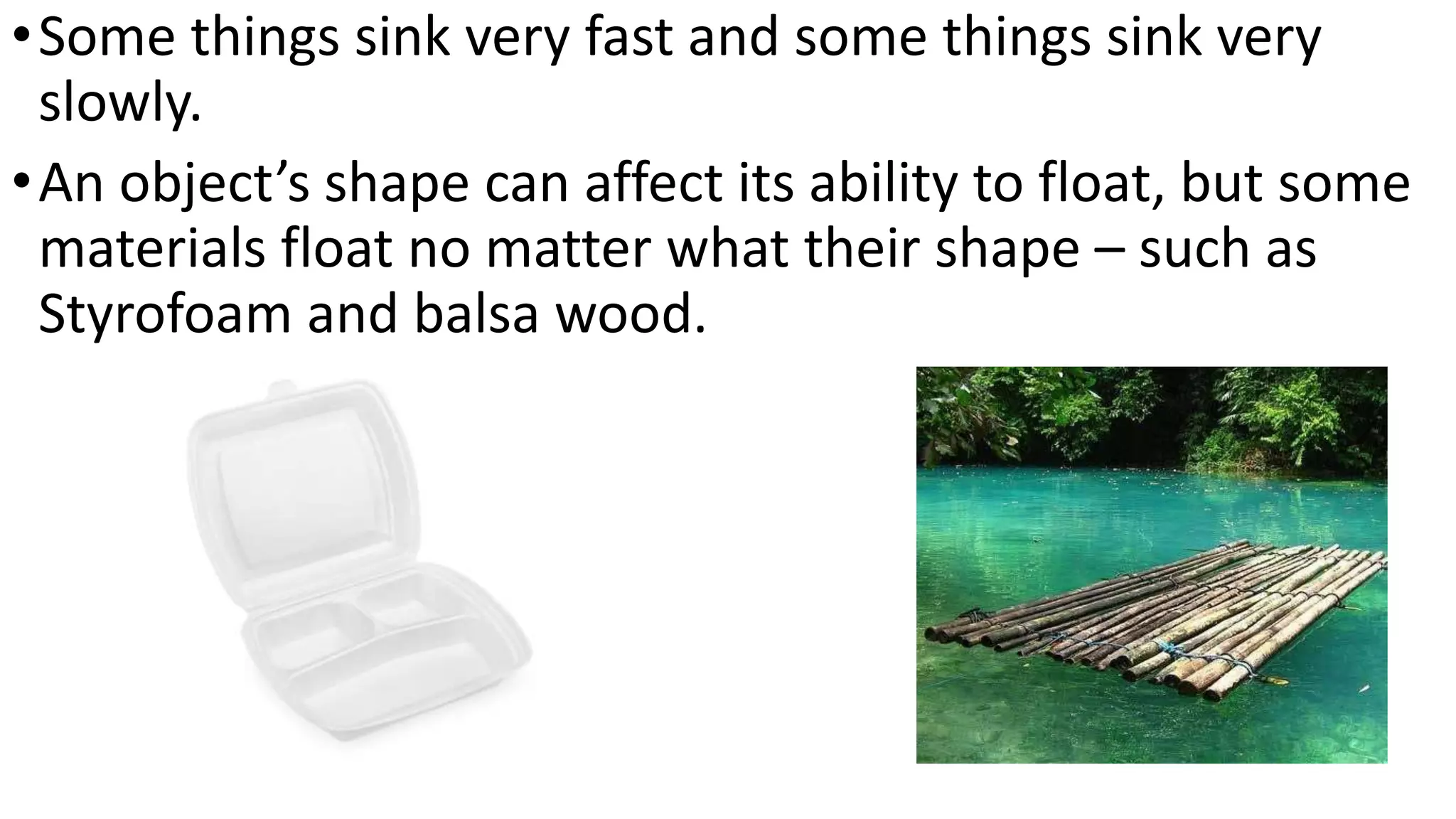 Materials that float and sink | PPTX