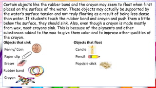 Materials that float and sink | PPTX