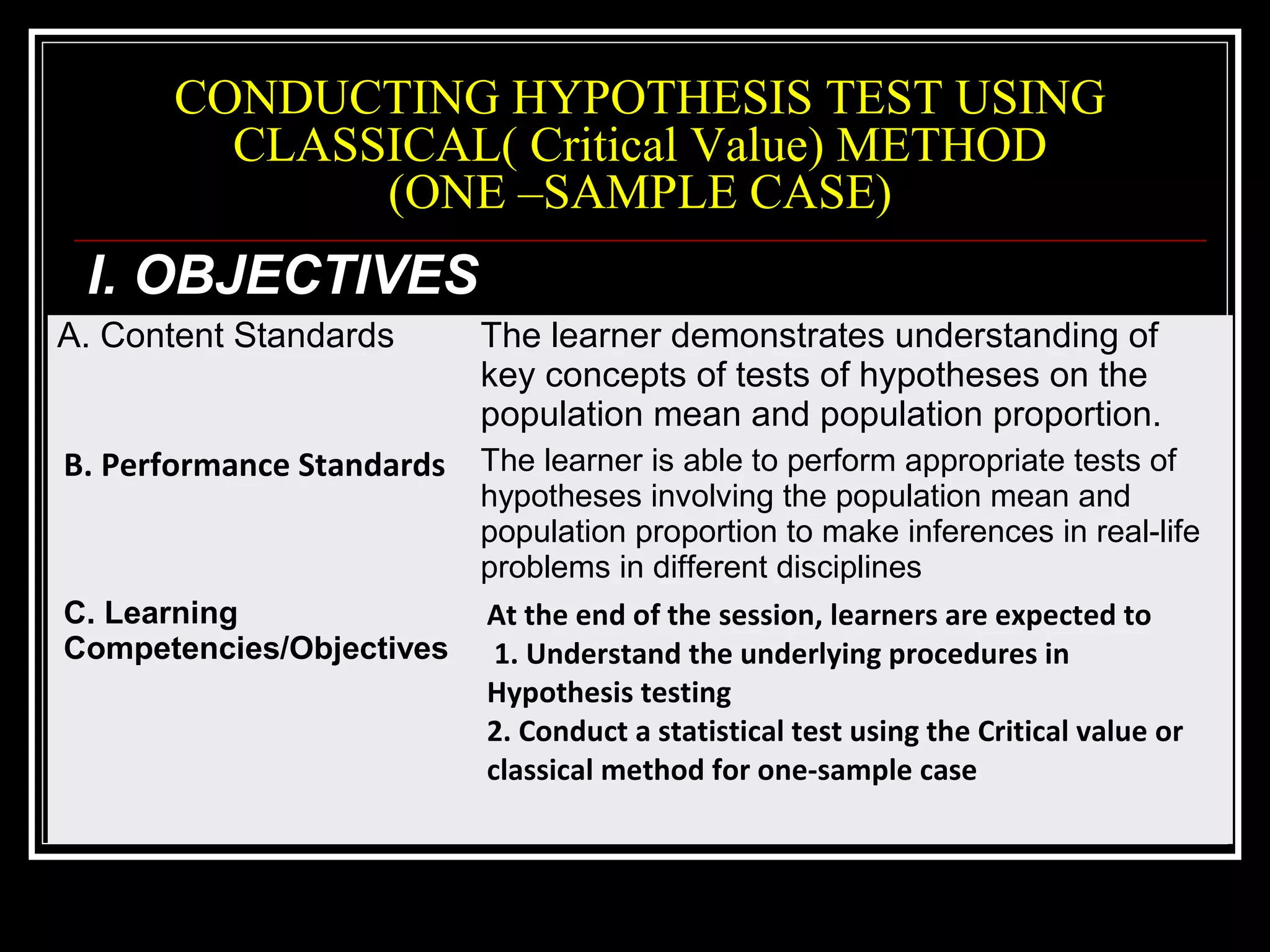Hypothesis Testing | PPT