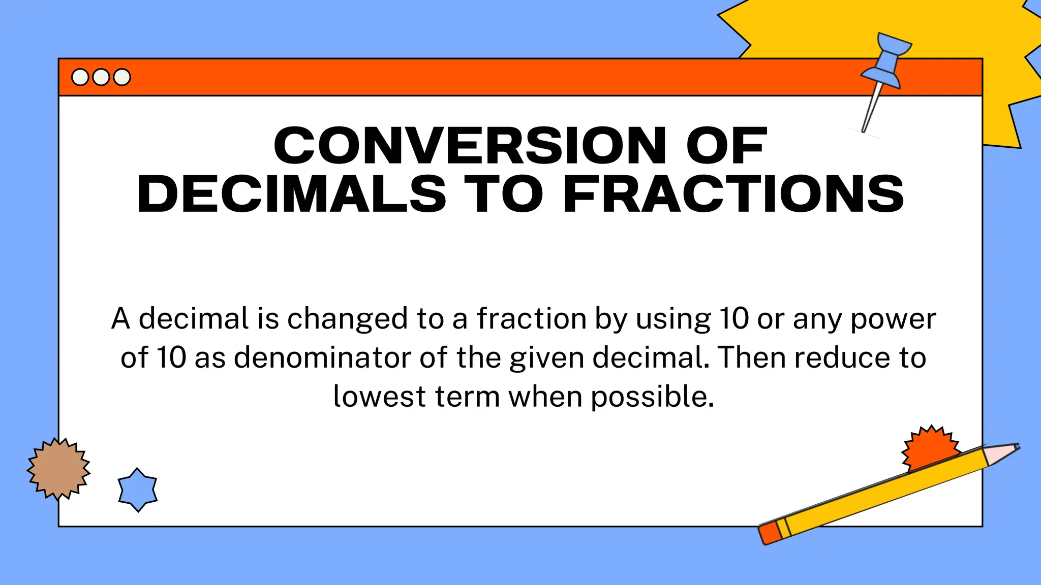 Conversion of fraction to decimal and vice versa | PPTX