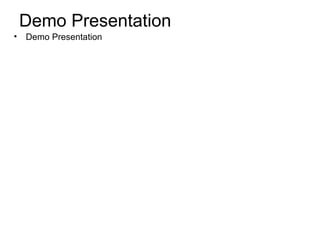 Demo ppt 1 | PPT