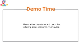 DEMO ESL TEACHER FOR POLLY ENGLISH DEMONSTRATION | PPTX