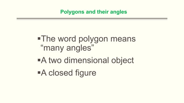 Polygon presentation | PPTX
