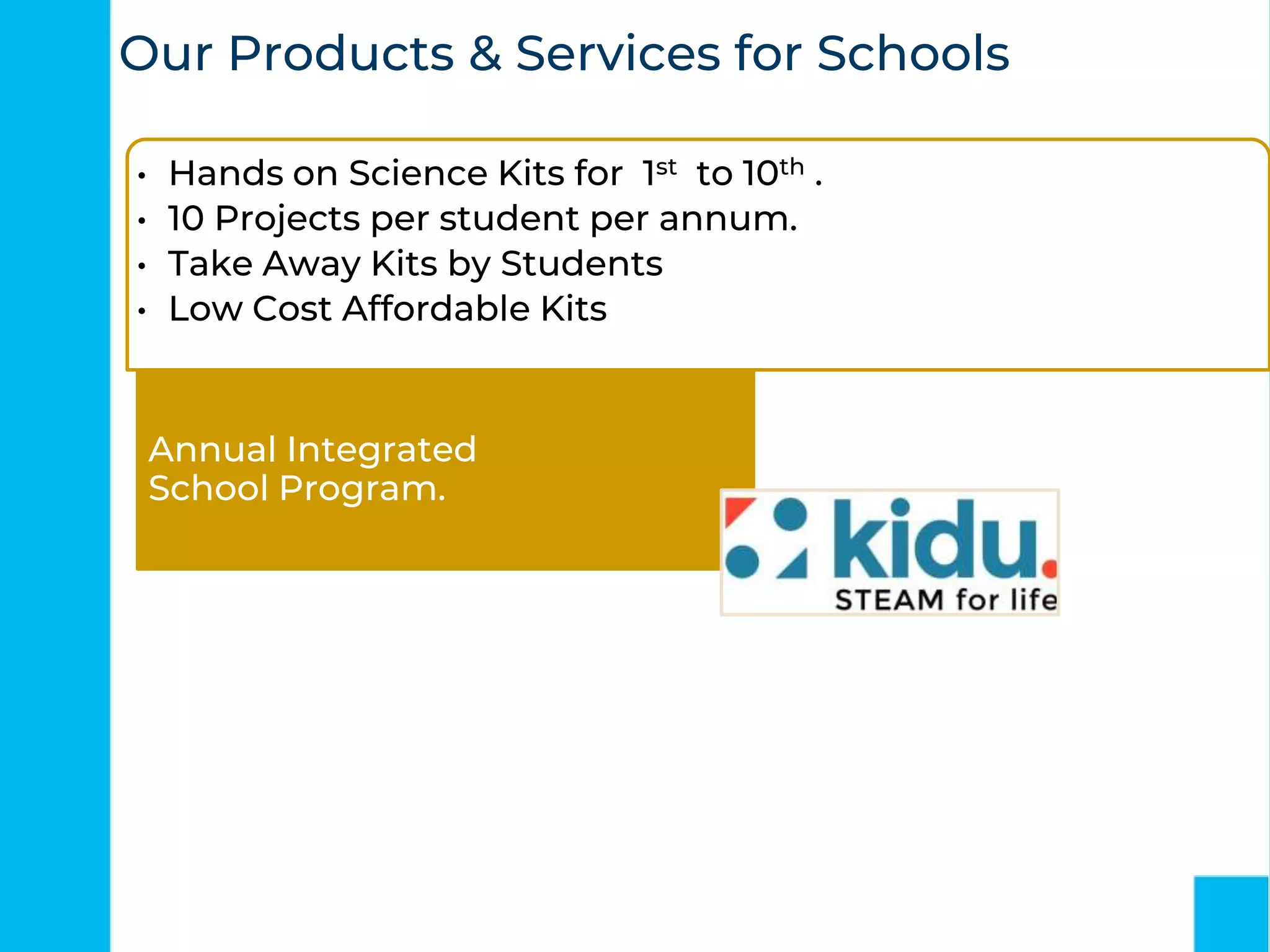 KIDU STEAM Hands on Science Program for School | PDF | Secondary ...