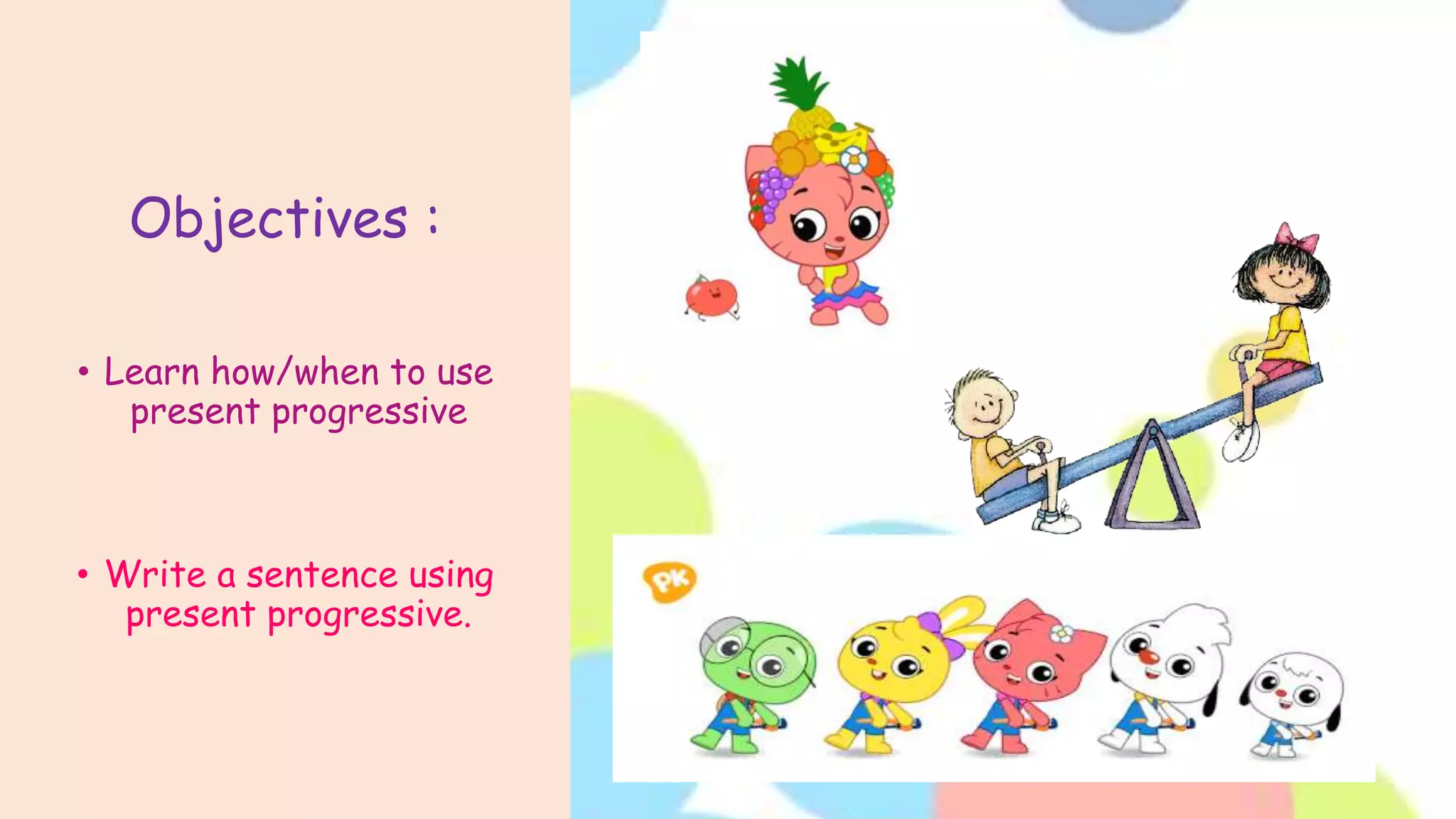 Demo present progressive | PPTX