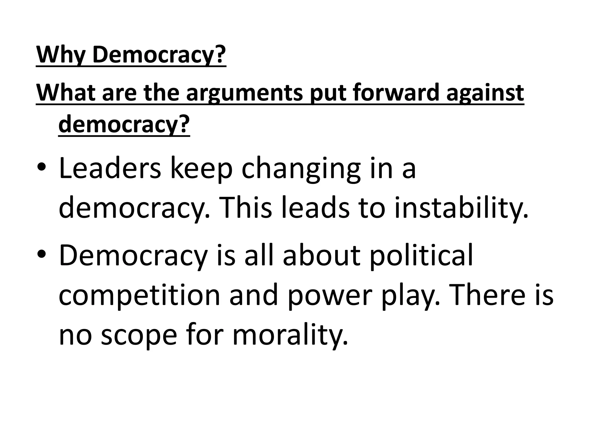 Democracy- class 9 - CBSE | PPTX