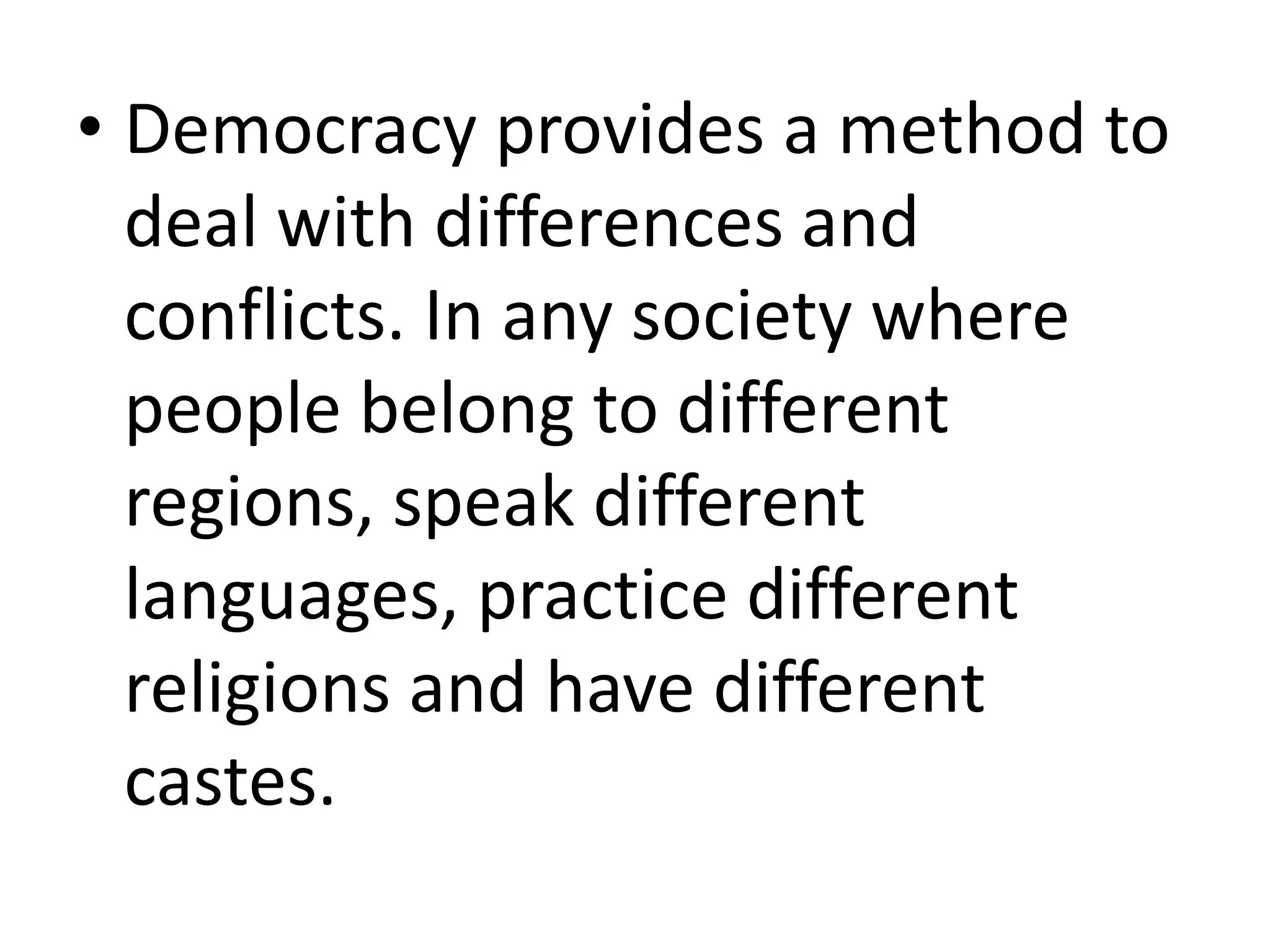 Democracy- class 9 - CBSE | PPTX