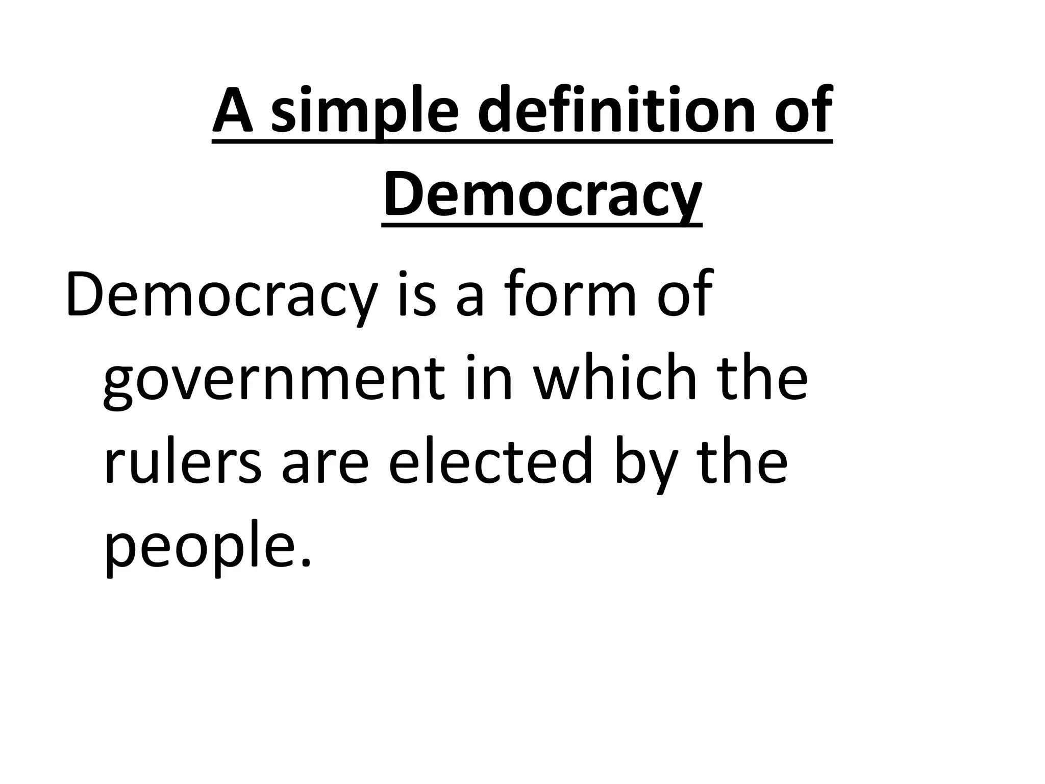 Democracy- class 9 - CBSE | PPTX