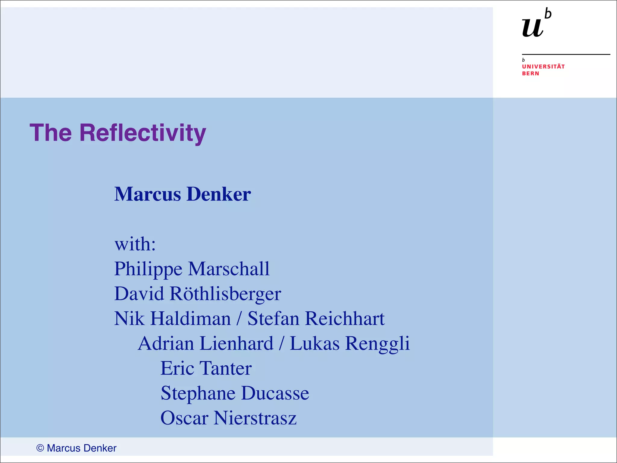 The Reflectivity | PDF