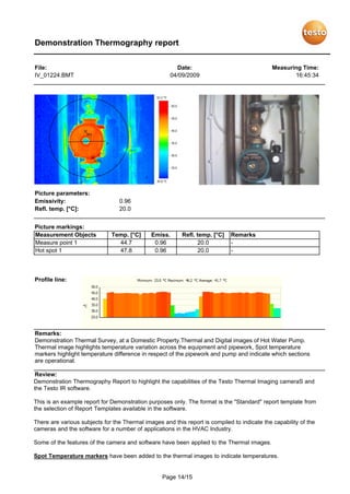Demo report 25 std hvac applications | PDF