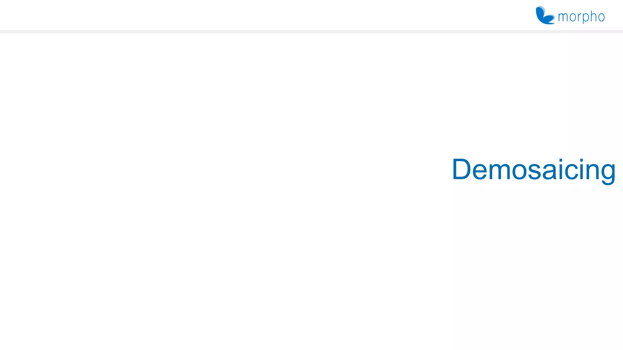 Demosaicing（デモザイキング） | PDF