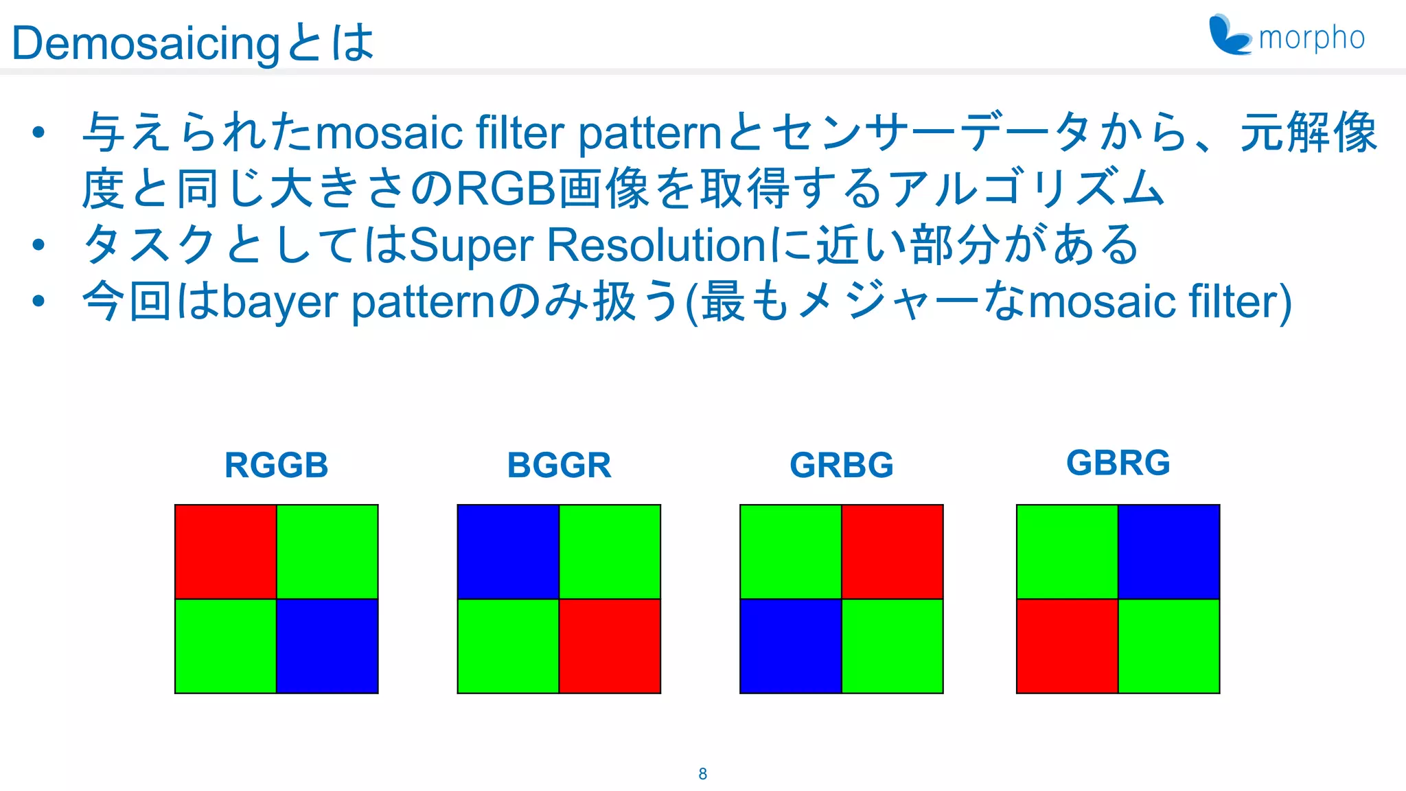 Demosaicing（デモザイキング） | PDF