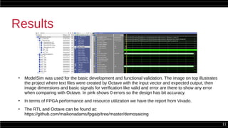 Demosaic RTL for ISP workflow | PDF
