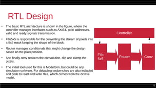 Demosaic RTL for ISP workflow | PDF