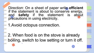 DEMO SCIENCE 6 ELECTRICITY AND ENERGY TRANSFORMATION MACATANGAY, SHIELA ...