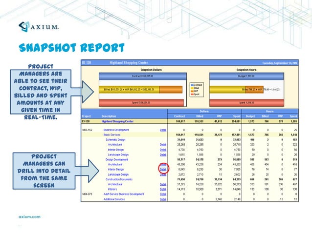 Screenshots of Ajera Software | PPT