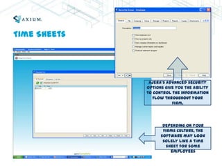 Screenshots of Ajera Software | PPT