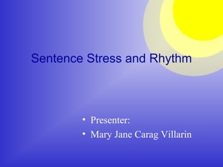 Sentence stress | PPT