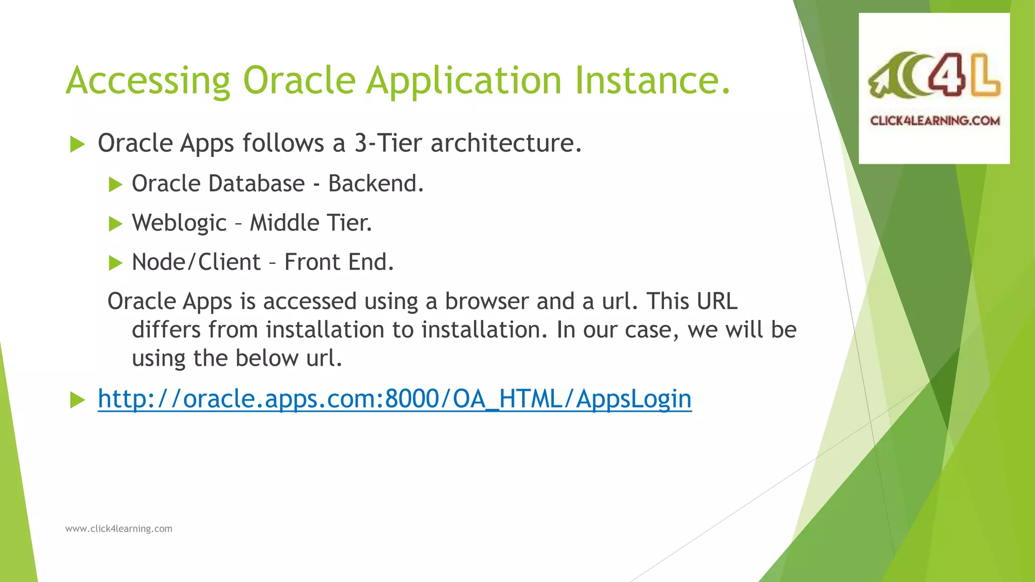 Introduction To Oracle Apps Technical Pptx Operating Systems Computer Software And