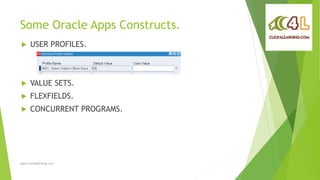 Introduction to Oracle Apps Technical | PPTX