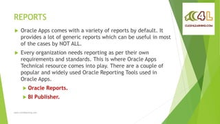 Introduction to Oracle Apps Technical | PPTX