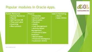 Introduction to Oracle Apps Technical | PPTX